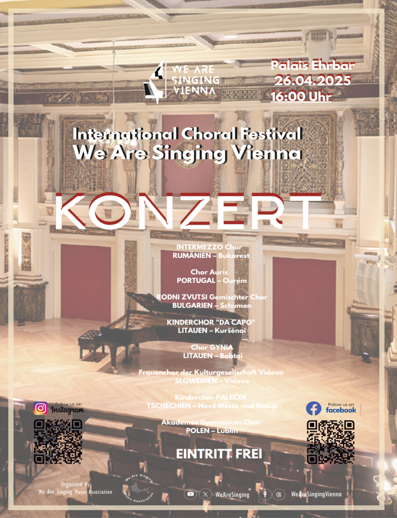 We Are Singing Vienna - Ehrbarsaal